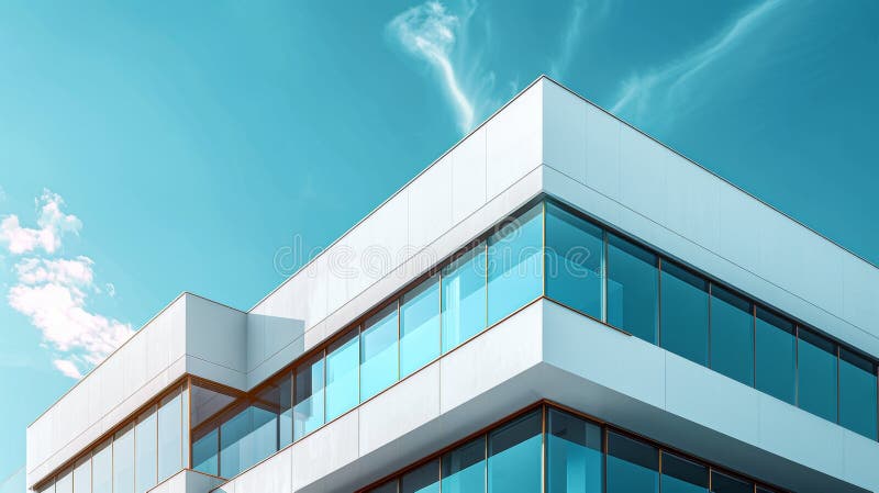Smart Office Building, Modern Banner Design Showcases Smart Technology ...
