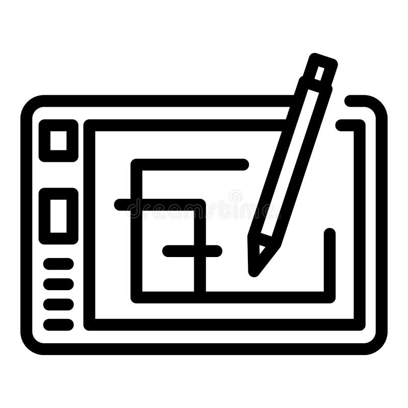 Tablet Folder Icon, Cartoon Style Stock Vector - Illustration of board ...