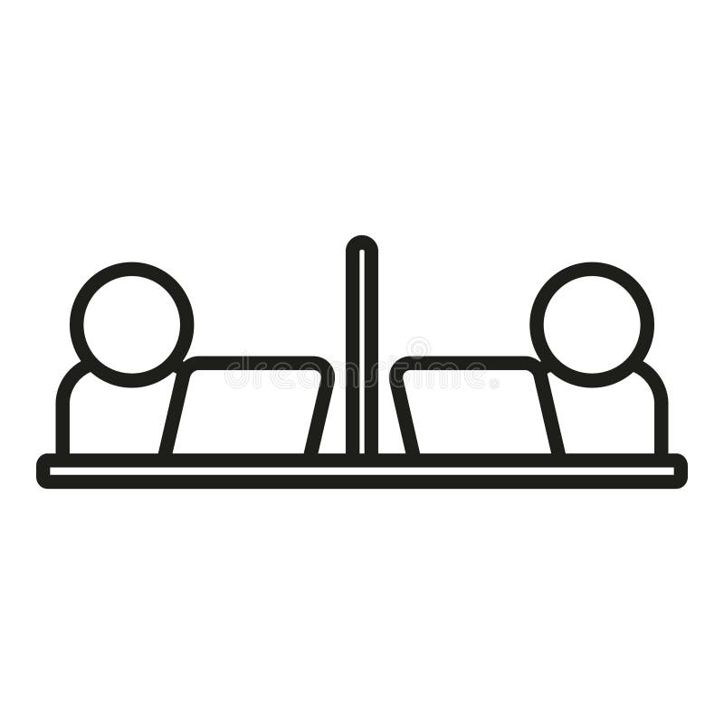 Smart Office Group Icon Outline Vector. Work Online Stock Vector ...