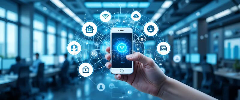 Smart Office with Technology with Mobile App Connectivity and Social ...