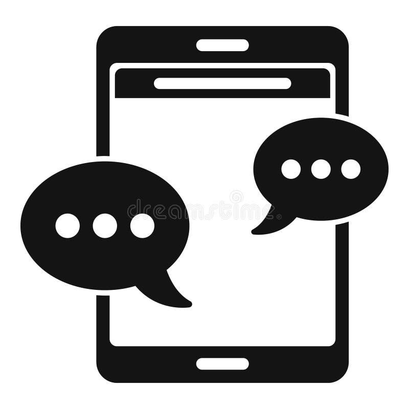 Smart Online Help Icon Simple Vector. Support Chat Stock Illustration ...