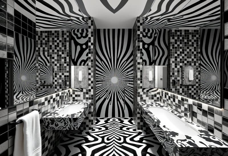 Smart Op Art Optical an Optical Illusion Design within the Tilin Stock ...