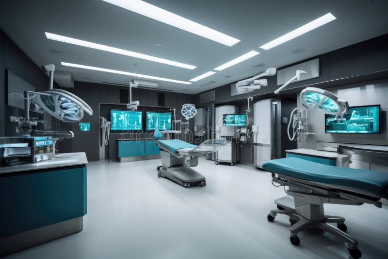 Smart Operating Room, Equipped with Advanced Surgical Tools and ...