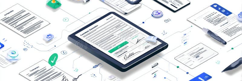 Smart Document Digital Legal Documentation Stock Photos - Free ...