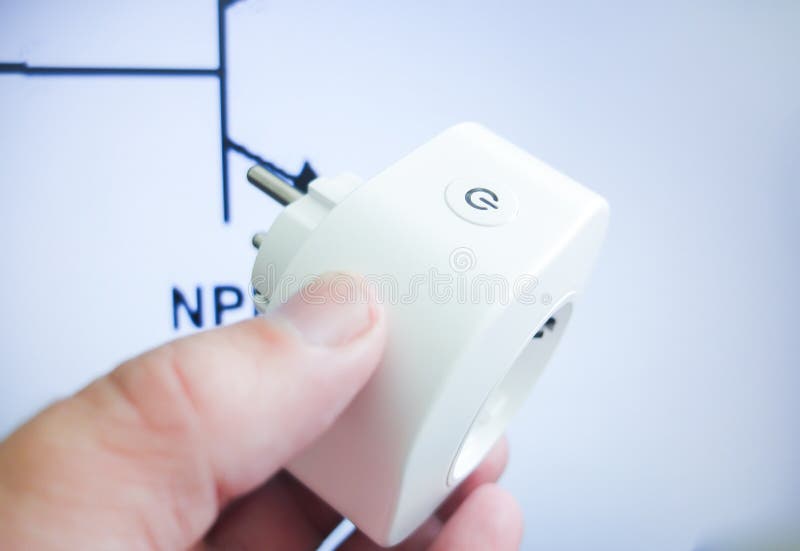 A Smart Outlet for a Smart Home Stock Photo - Image of wall, connect ...