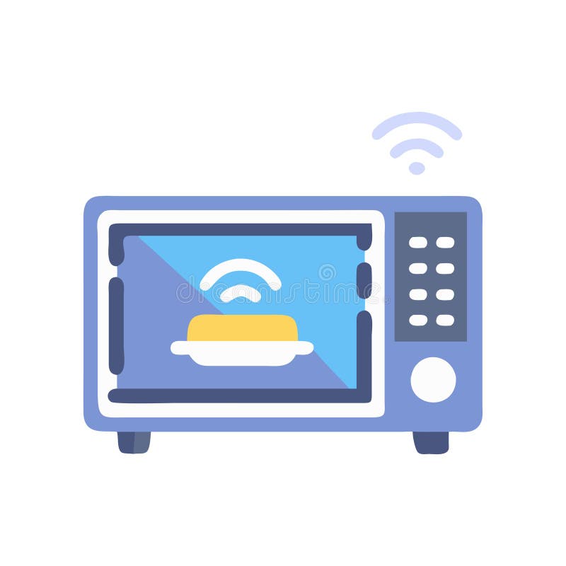 Smart Oven Technology Icon stock vector. Illustration of internet ...