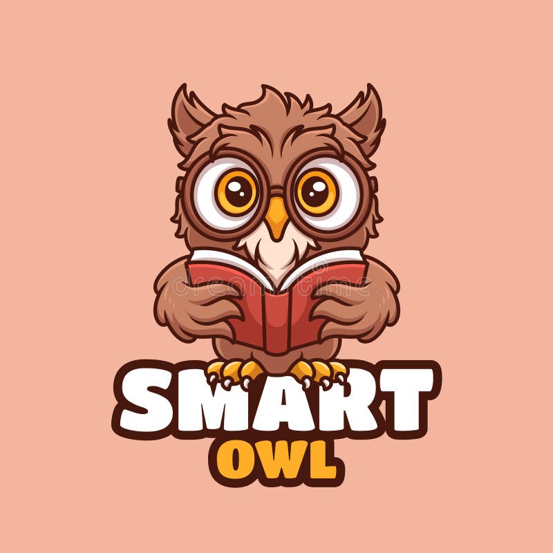 Smart Owl Cartoon stock vector. Illustration of design - 327943644