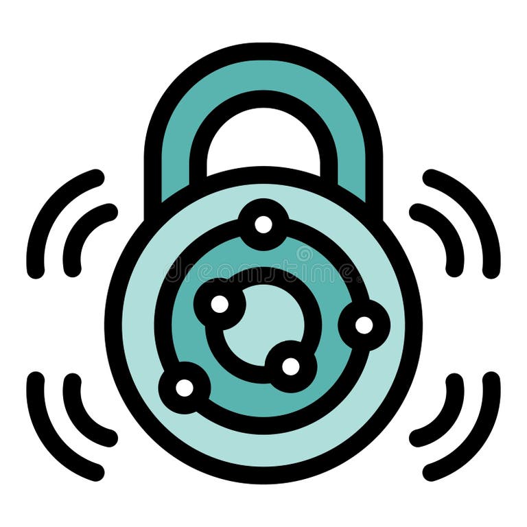 Smart Padlock with Wifi Signal Sending Data for Security Access Stock ...