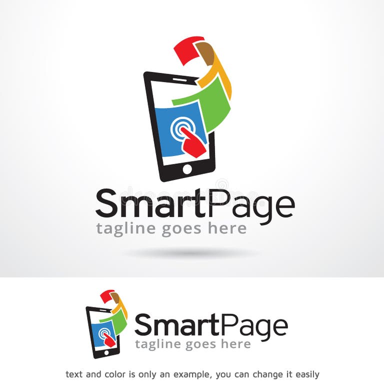 Smart Page Logo Template Design Vector Stock Vector - Illustration of ...