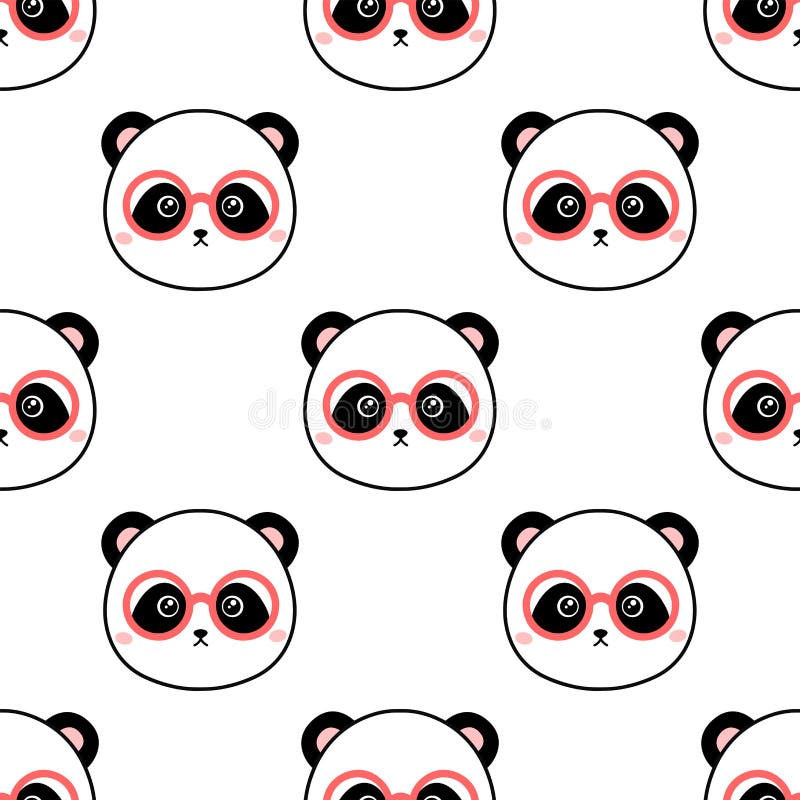 Smart panda pattern stock vector. Illustration of drawn - 138458747 Smart panda pattern stock vector. Illustration of drawn - 138458747