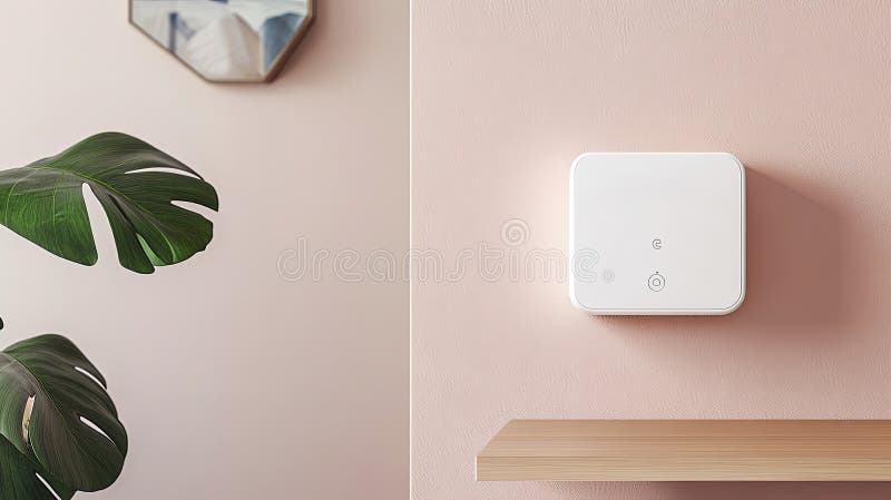 Smart Panel Next To Small HRV Unit, Clean Look . Stock Photo - Image of ...