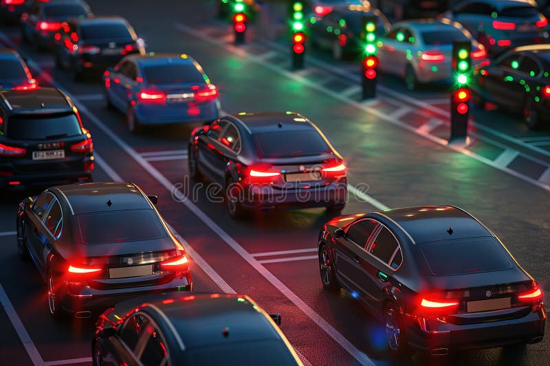 Car Parking Guidance System Stock Illustrations – 138 Car Parking ...