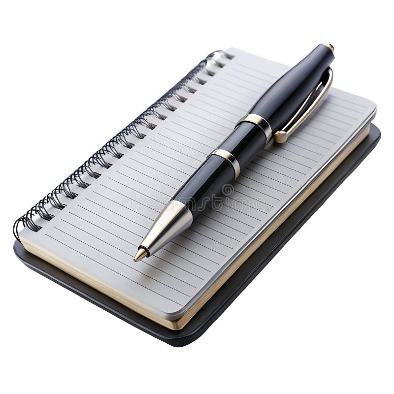 Smart Pen with Notepad stock illustration. Illustration of writing ...