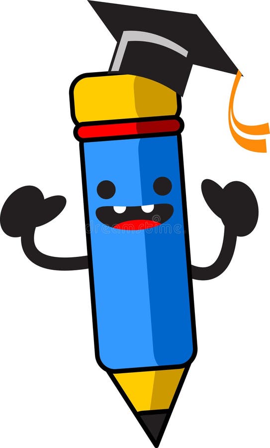 Smart pencil stock vector. Illustration of class, examination - 25151980