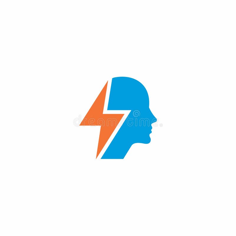 Smart People Thunder Logo. Electric People Logo Stock Vector ...