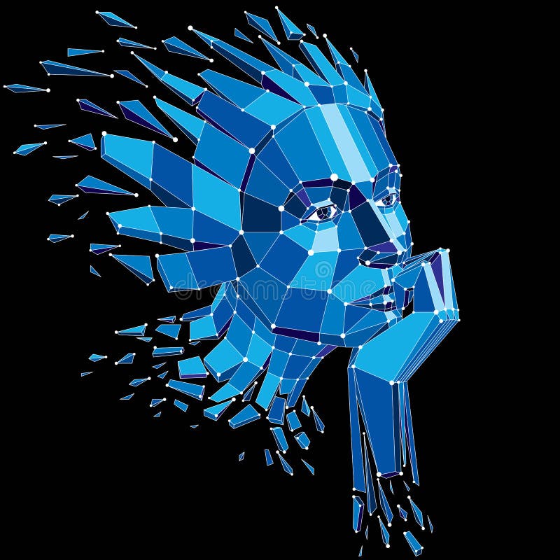 Smart Person and Mind Concept, Human Head Exploding and Breaks I Stock ...