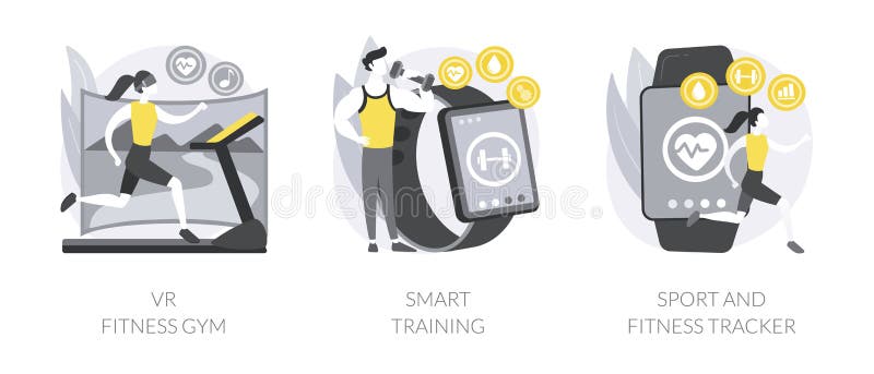 Smart Personal Training Technologies Abstract Concept Vector ...