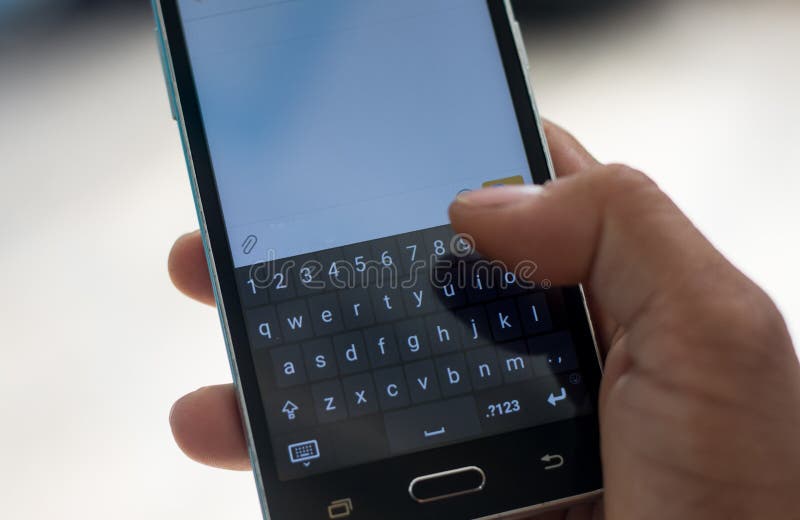 Smart Phon and Hand Touch on Keypad Stock Image - Image of smart ...