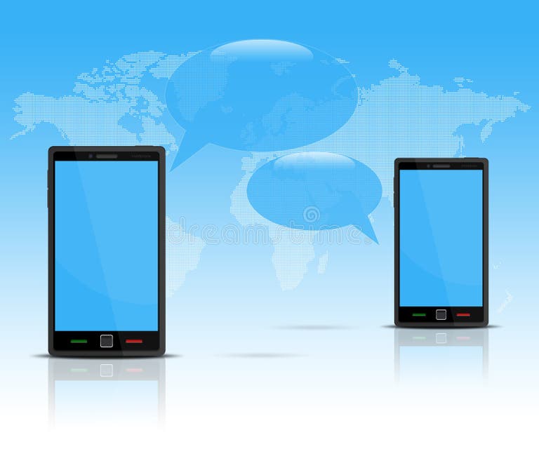 Smart Phone Bubble Stock Illustrations – 19,262 Smart Phone Bubble ...