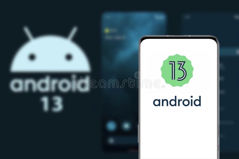 Smart Phone with Android 13 Logo Editorial Stock Photo - Image of 2022 ...