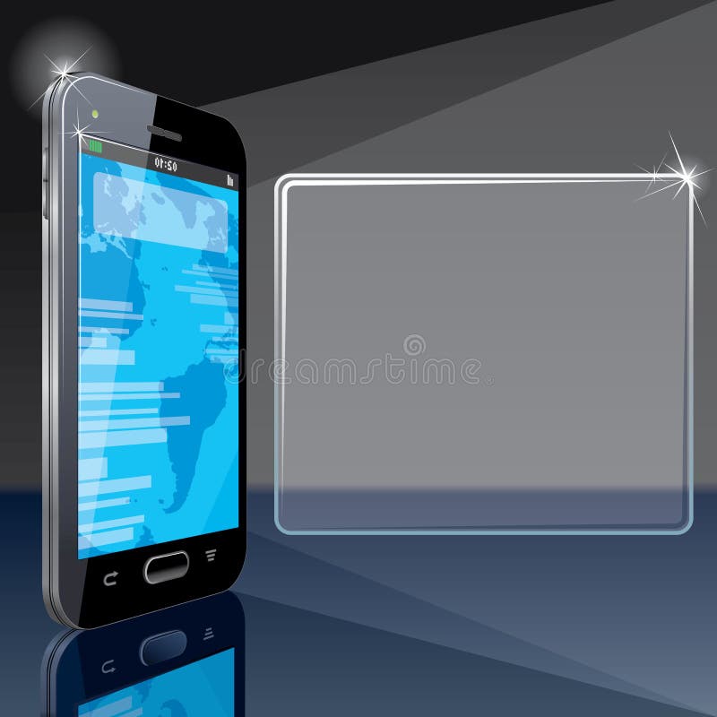 Smart Phone Background Design Stock Vector - Illustration of device ...