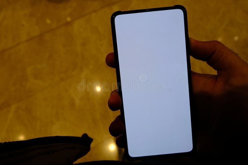 Smart Phone with Blank Screen Stock Photo - Image of application ...