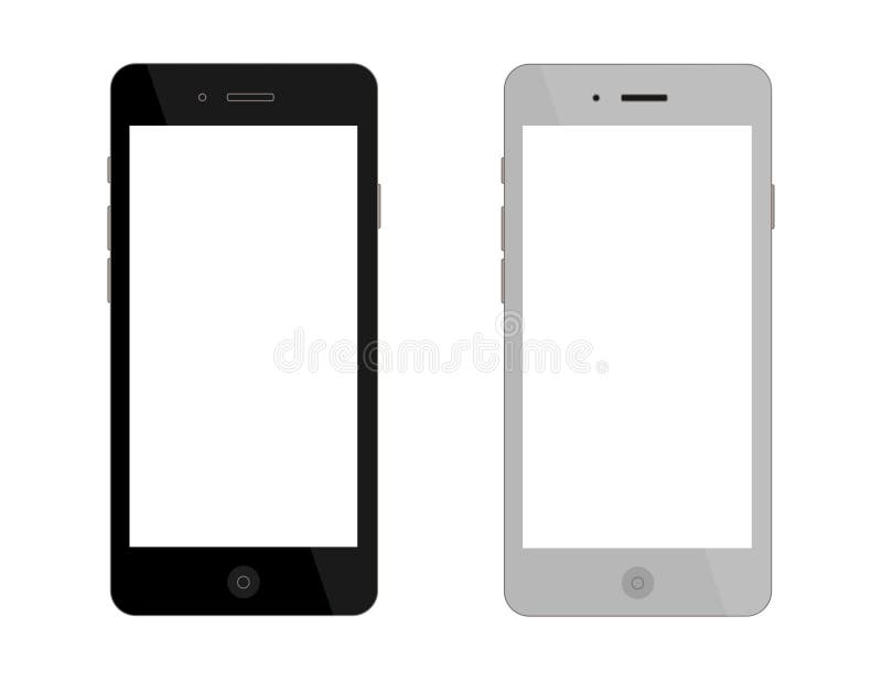 Smart Phone Blank. Smartphone with Blank Display Stock Vector ...