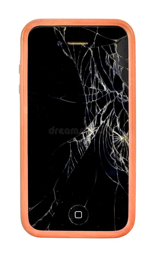 Smart Phone with Broken Glass Stock Image - Image of smart, repair ...
