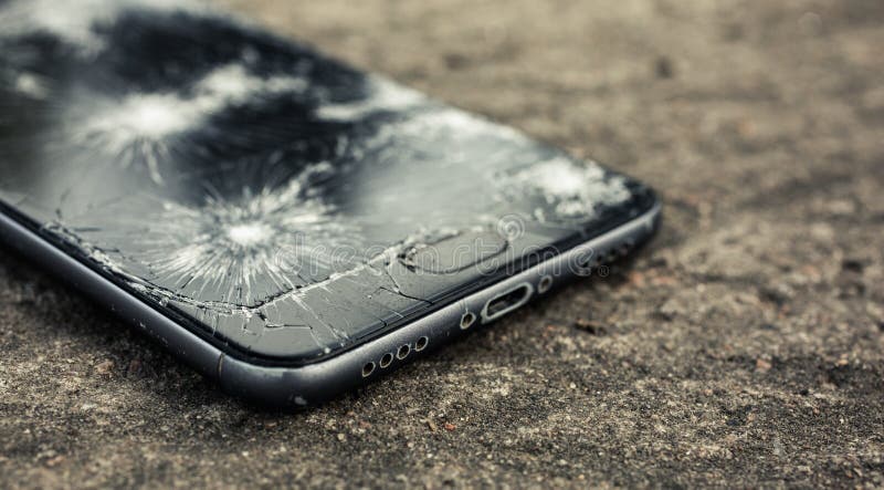 Smart Phone with Broken Screen. Stock Image - Image of crack, telephone ... Smart Phone with Broken Screen. Stock Image - Image of crack, telephone ...