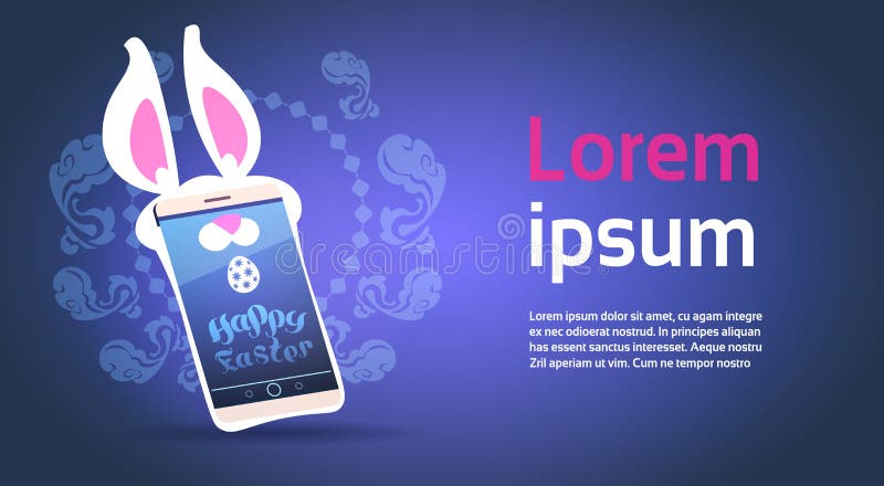 Easter Eggs with Smart Phone and Tablet Stock Photo - Image of people ...