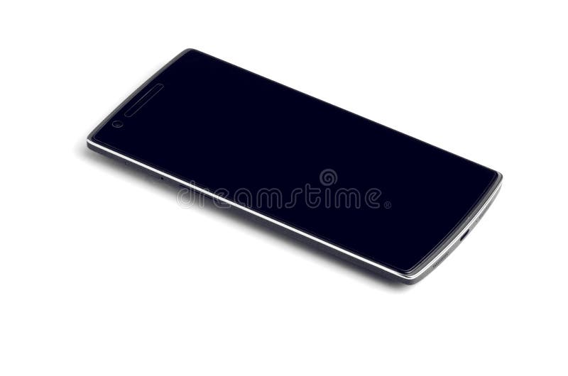 Smart Phone Close Up Isolated on White Stock Photo - Image of smart ...