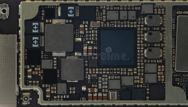 Smart Phone Components, Circuit Board from the Modern Mobile Phone with ...
