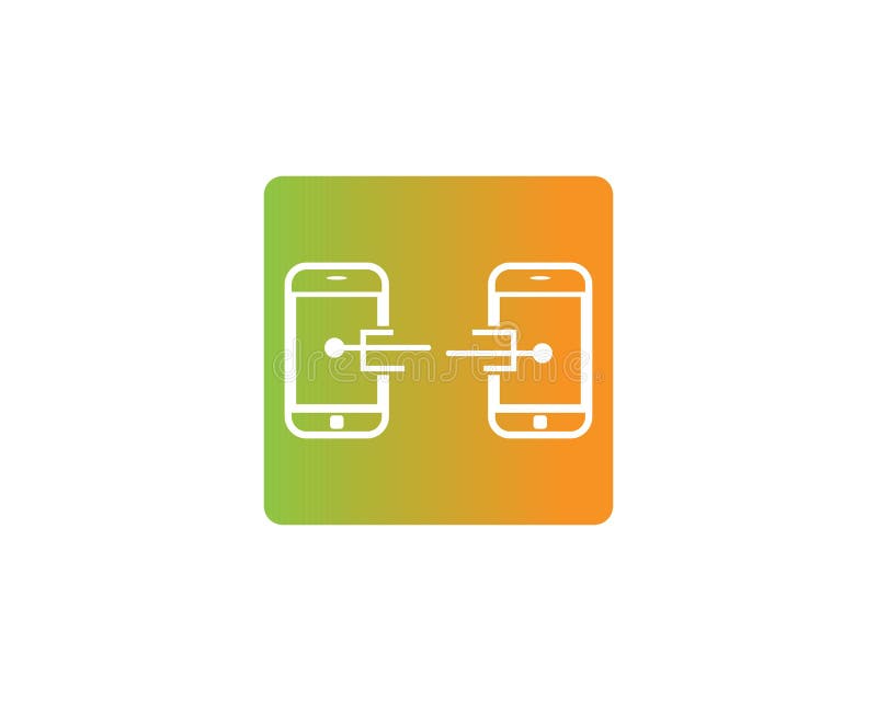 Smart Phone Connectivity Icon Logo Design Template Stock Vector ...