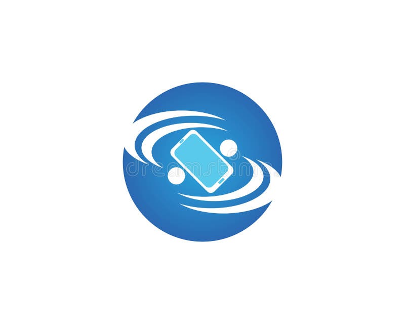 Smart Phone Connectivity Icon Logo Design Template Stock Vector ...