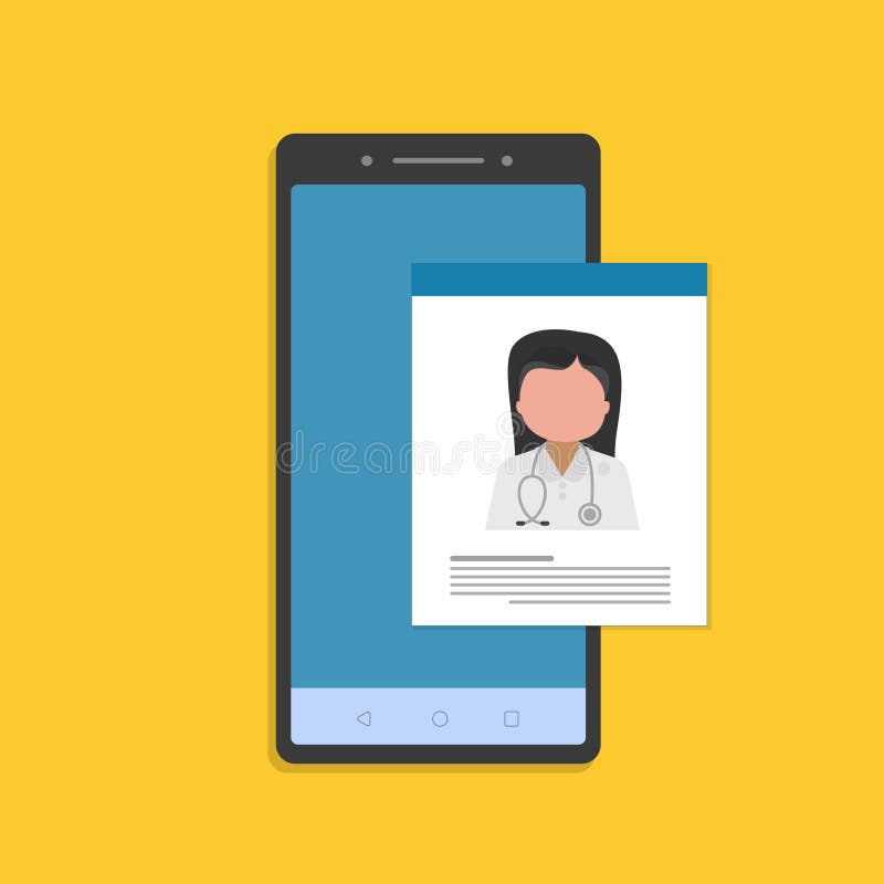 Smart Phone with Doctor on Screen during Telemedicine Doctor Visit ...