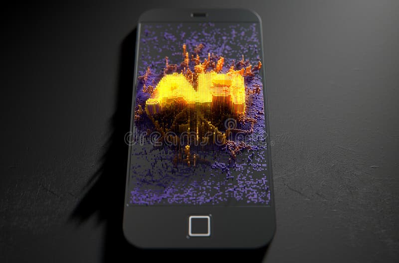 Smart Phone Emanating Augmented Reality Stock Illustration ...
