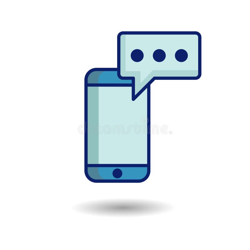 Smart Phone Icon Vector on Trendy Design Stock Vector - Illustration of ...