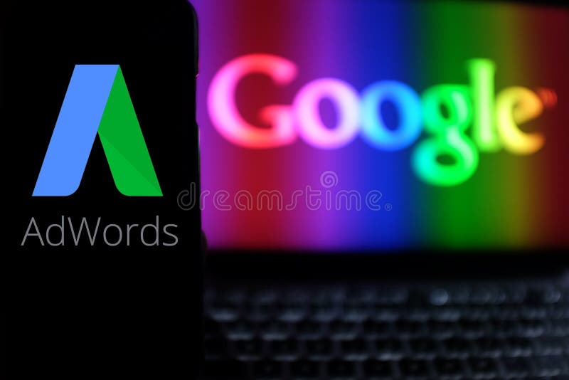 Smart Phone with the Google Ads Logo that is a Service and Program of ...