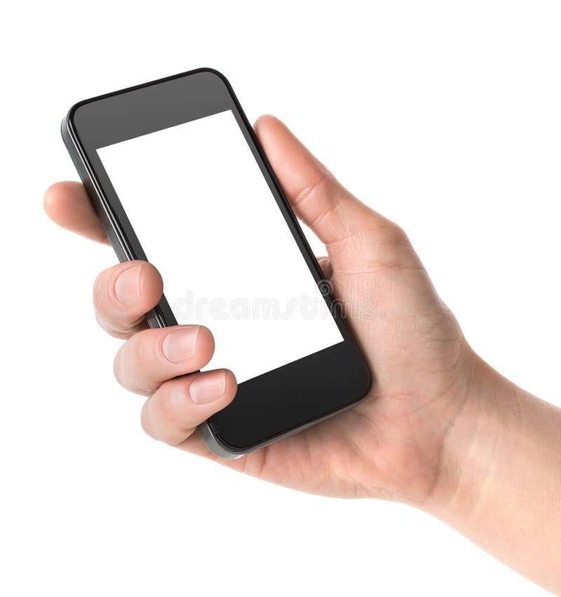 Smart phone in hand stock photo. Image of touch, screen - 30494262