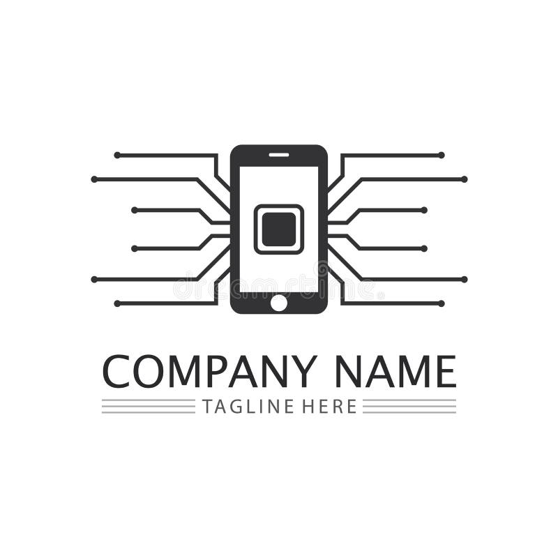 Smart Phone Icon Logo Design and Vector Illustration Stock Illustration ...
