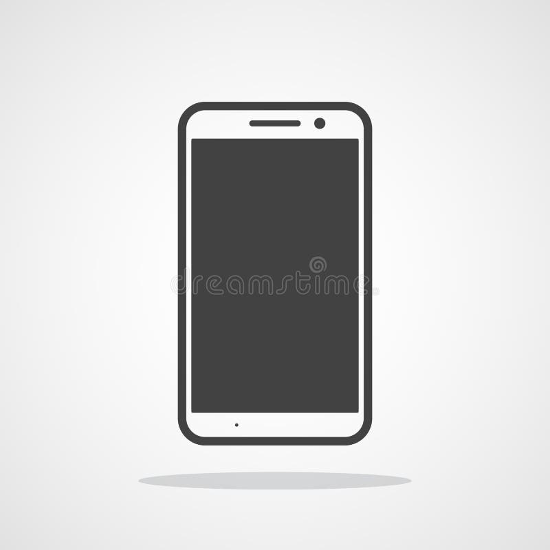 Smart Phone Icon. Set of Smartphone Icons. Cell Phone Black Symbol ...