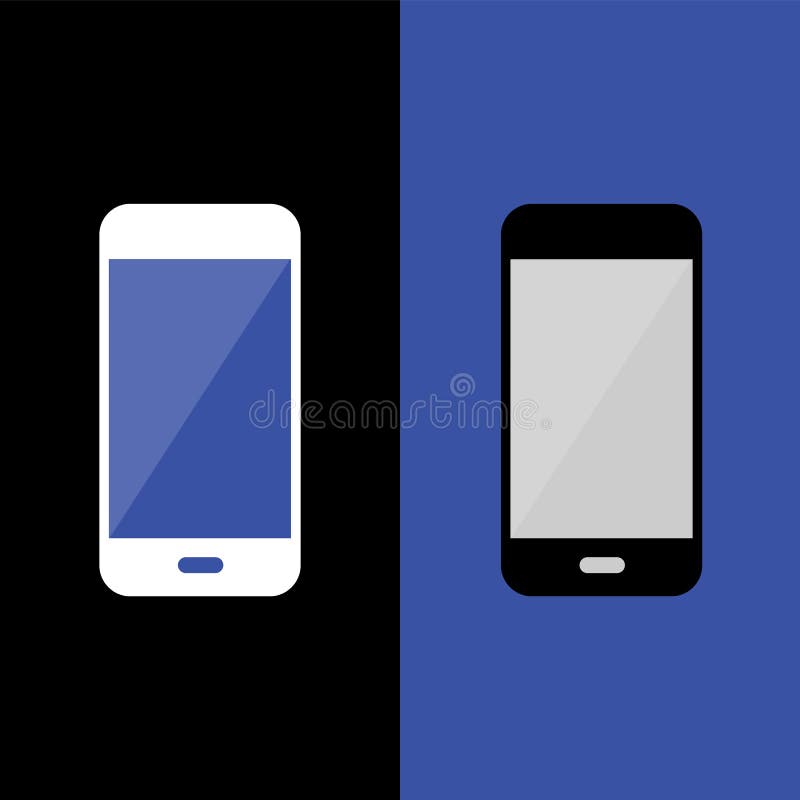 Smart Phone Icons Set Great for Any Use. Vector EPS10 Stock Vector ...
