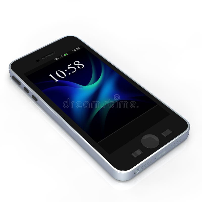 Vector Mobile Phone from Front and Back Side Stock Vector ...