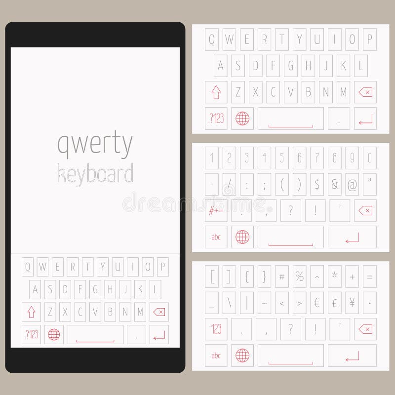 Mobile and Smart Phone Login Interface Form Stock Vector - Illustration ...