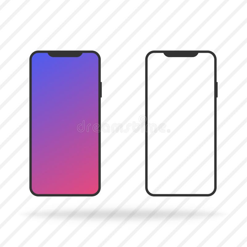 Smart Phone Isolated Icon. Phone Design in Vector. Blank Illustration ...