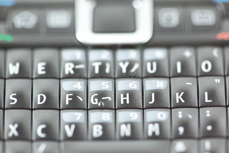 Smart Phone Keypad Qwerty Close Up Stock Photo - Image of qwerty ...