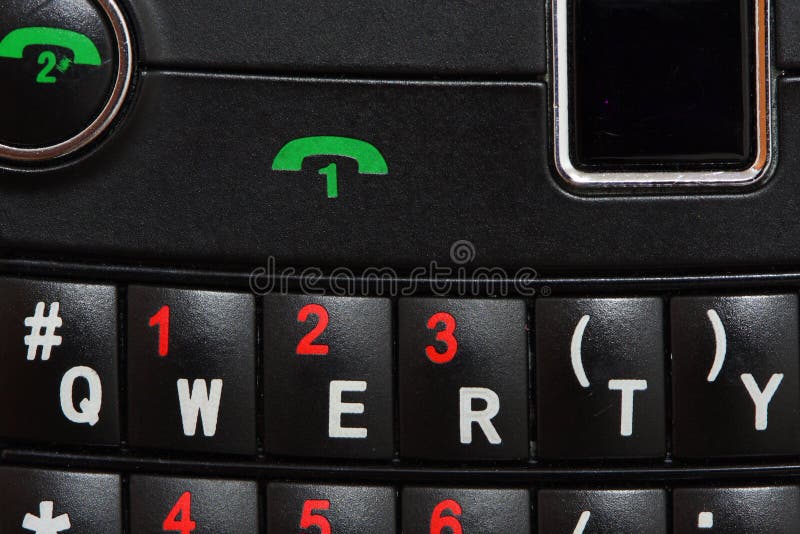 Smart Phone Keypad Qwerty Close Up Stock Image - Image of business ...
