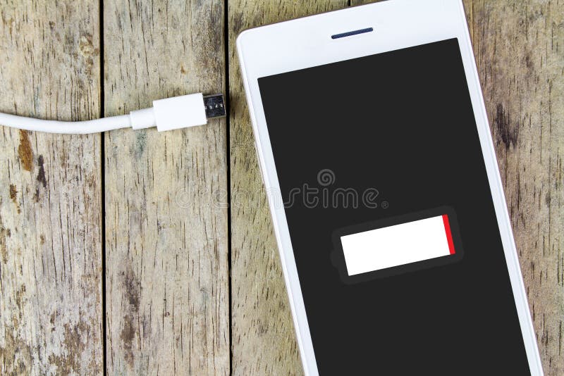 Smart Phone Need To Charge Battery Stock Image - Image of cell ...