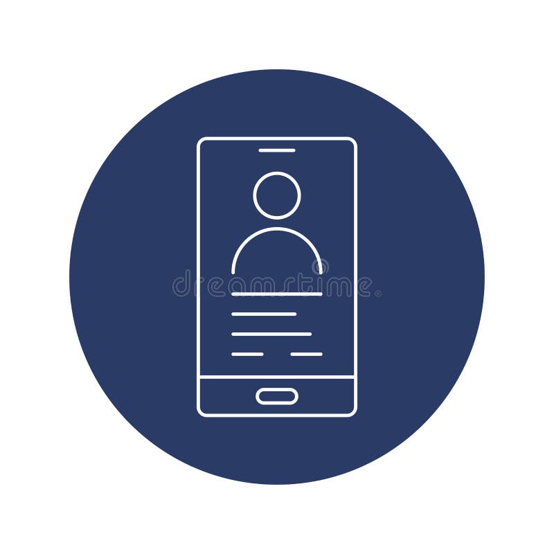 Smart phone profile icon stock vector. Illustration of answer - 250921377