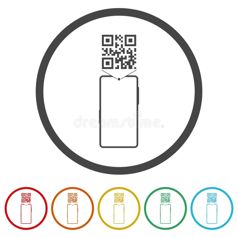 Qr Code Circle Stock Illustrations – 674 Qr Code Circle Stock ...